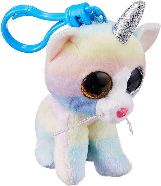 TY Beanie Boos Privezak Plišana igračka Začarana maca Heather Jednorog 35232