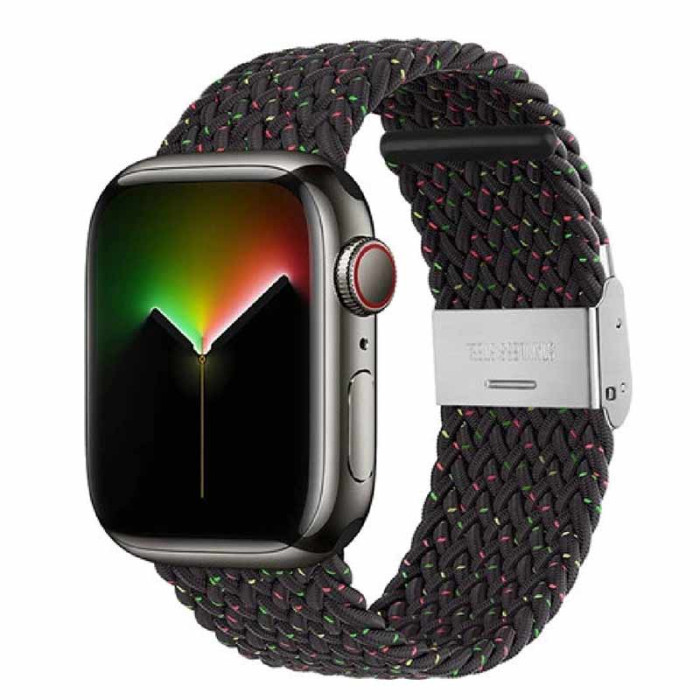 NARUKVICA PLATNENA DEVIA SPORT4 ZA APPLE WATCH 38/40/42MM CRNA
