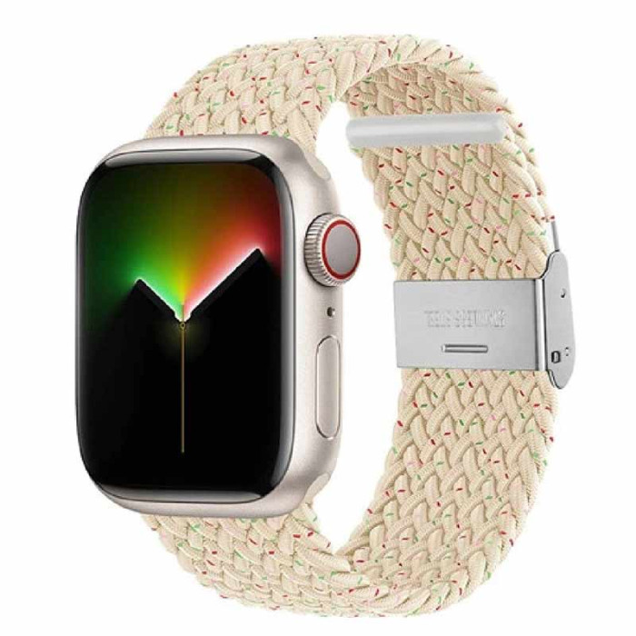 NARUKVICA PLATNENA DEVIA SPORT4 ZA APPLE WATCH 44/45/46/49MM KREM
