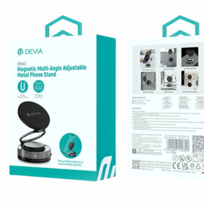 DEVIA ULTRA2 MAGNETIC MULTI-ANGLE METALNI AUTO DRZAC CRNI