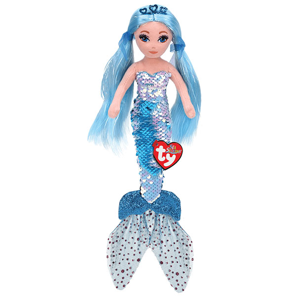 TY Beanie Boos Plišane igračke Svetlucava sirena Indigo 02102