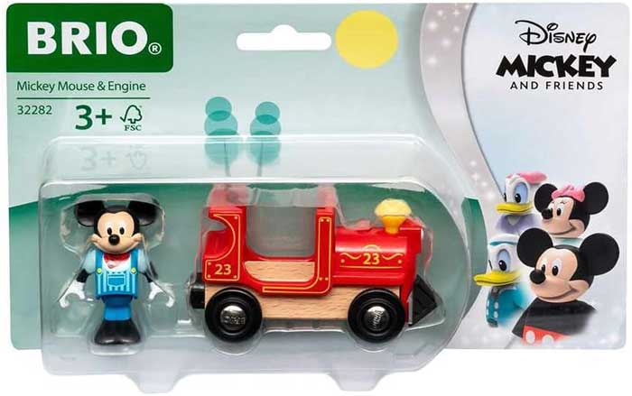 BRIO Disney Lokomotiva i figurica Mickey Mouse 32282