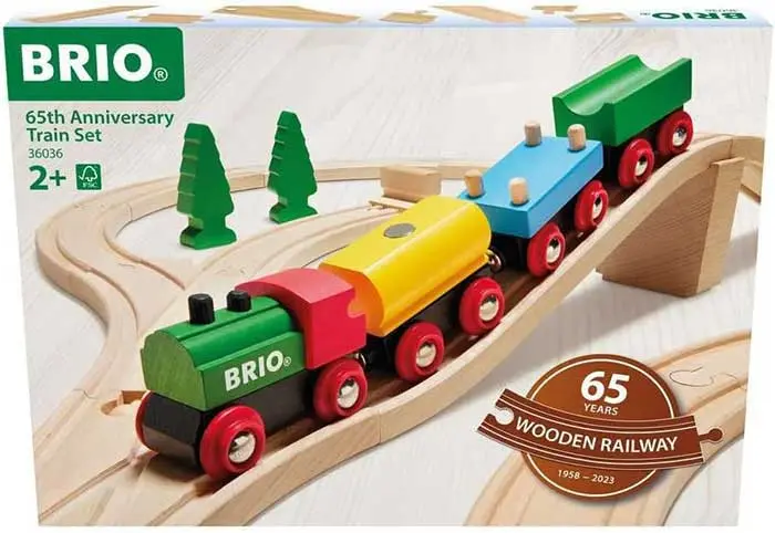 BRIO Igračka Jubilarni BRIO Classic Drveni voz sa prugom 36036