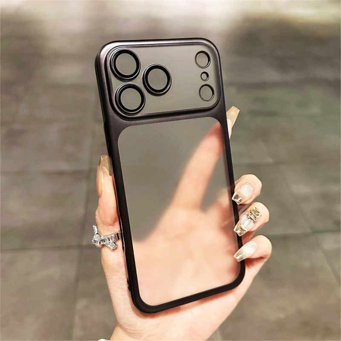 FUTROLA HARD CASE YOVOE WITH CAMERA PROTECT ZA IPHONE 17 AIR CRNA