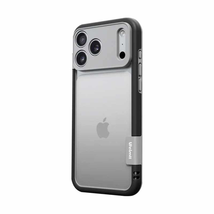 FUTROLA HARD CASE YOVOE BUMPER ZA IPHONE 17 PRO MAX CRNA SIVA