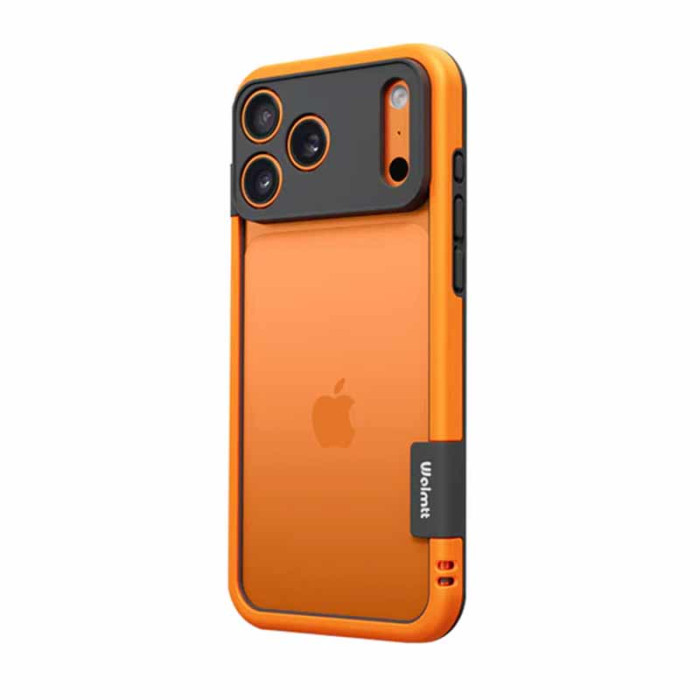 FUTROLA HARD CASE YOVOE BUMPER ZA IPHONE 17 PRO NARANDZASTA CRNA