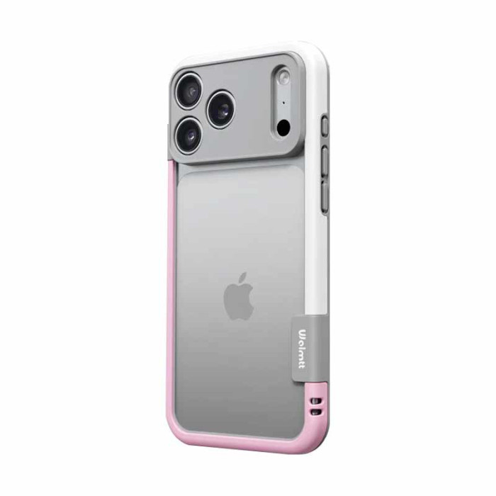 FUTROLA HARD CASE YOVOE BUMPER ZA IPHONE 17 PRO ROZE SIVA