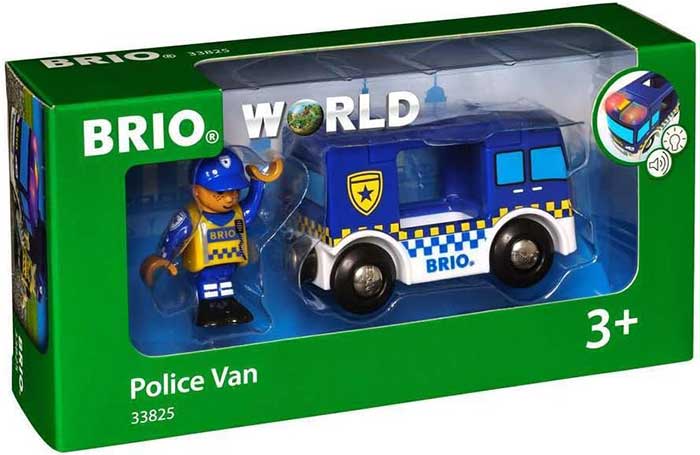 BRIO Igračka Policija - Policajac i kombi 33825