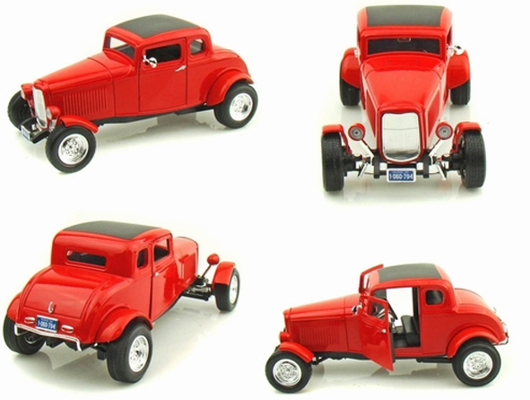 Autić 1:18 MotorMax 1932 Ford Five Window Coupe 225459-2