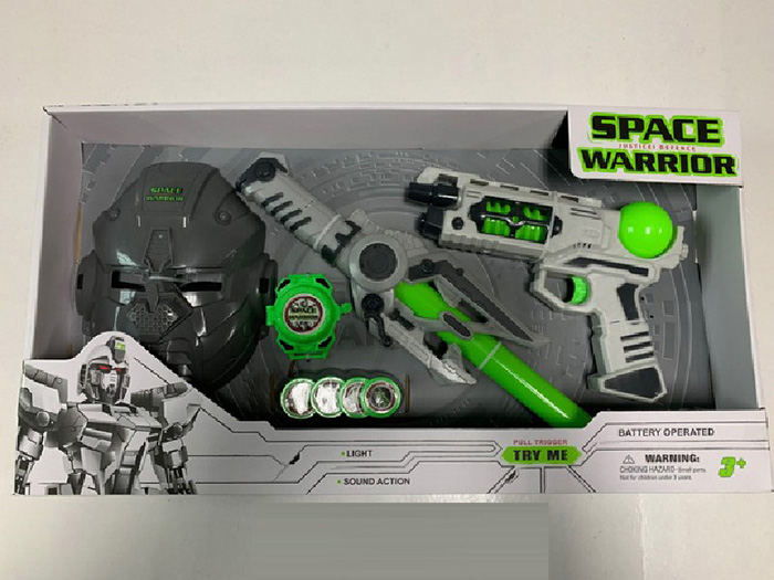 Igračka Set Pištolj, maska, mač Svemirsko oružje SPACE WARRIOR 777 864034