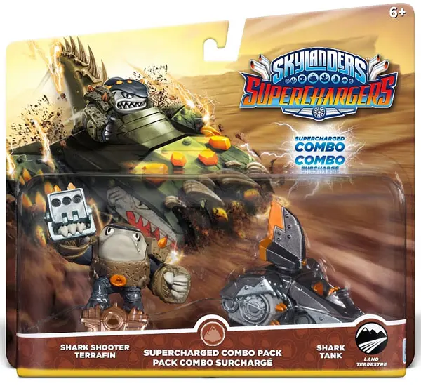Skylanders SuperChargers Dual Pack Shark Shooting Terrafin + Shark Tank 87582EU