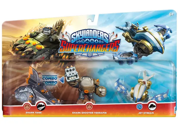 Skylanders SuperChargers Multi Pack W2 Shark Shooter Terrafin + Shark Tank + Jet Stream 87587EU