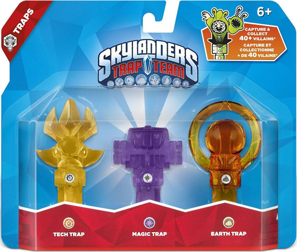 Skylanders Trap Team Tri Zamke - Triple Trap Pack Tech Scepter + Magic Log Holder + Earth Orb 87276EU