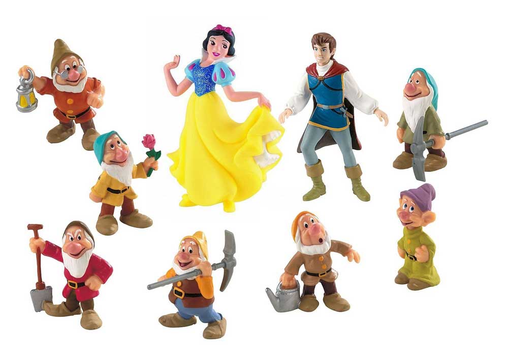 Bullyland Disney Figurice Snežana i sedam patuljaka - Deluks set