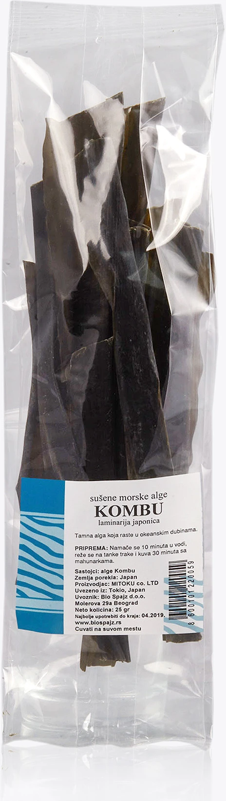 Alge kombu 25 g Mitoku – BioŠpajz