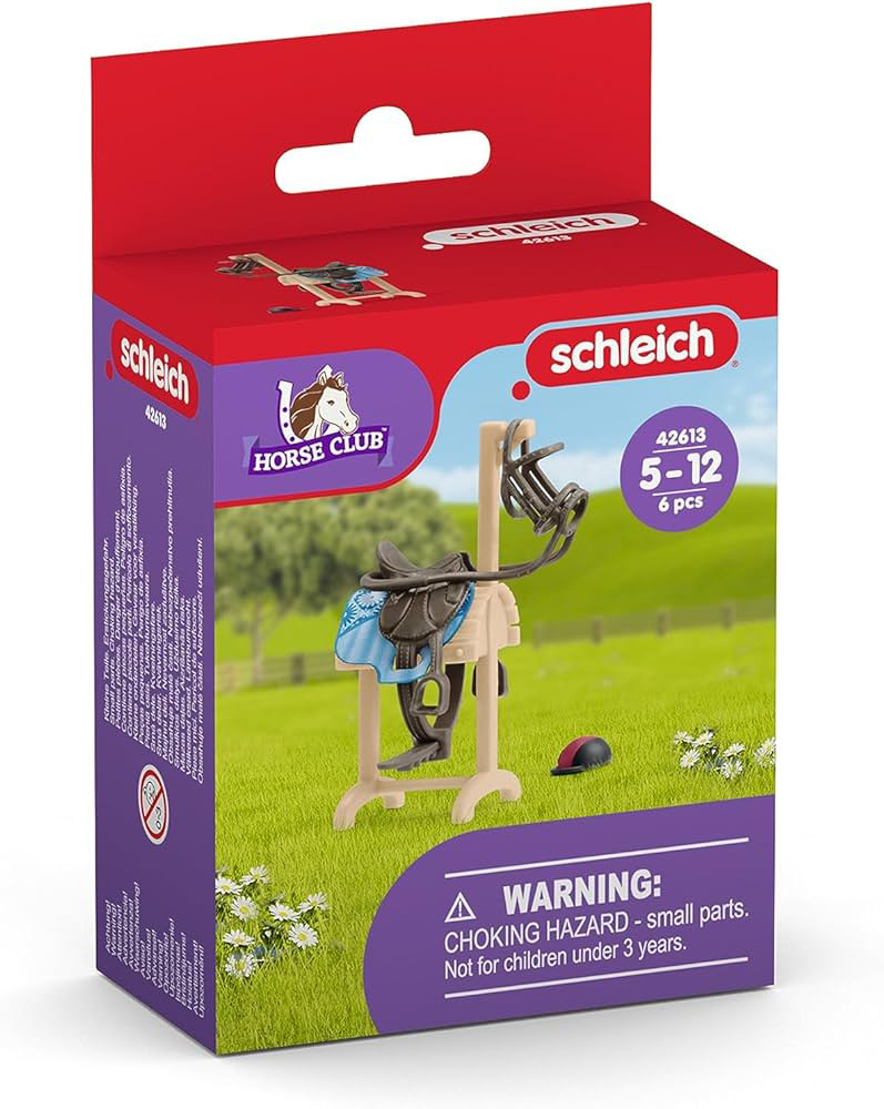Schleich® Horse Club figure - Stalak za sedlo i oprema za konja 42613