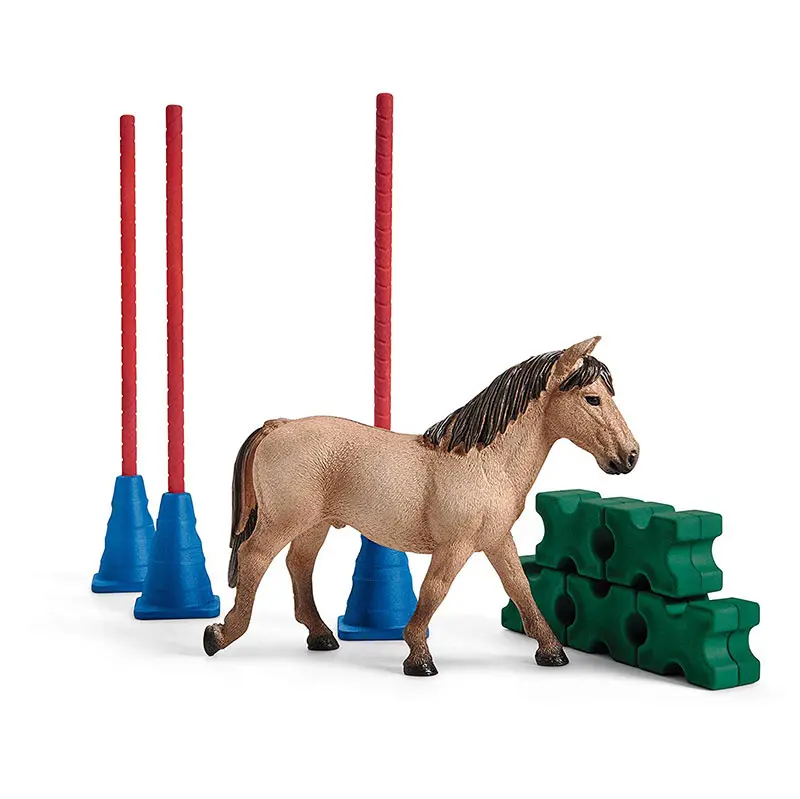 Schleich Figure Konji - Poni i slalom prepreke 42483