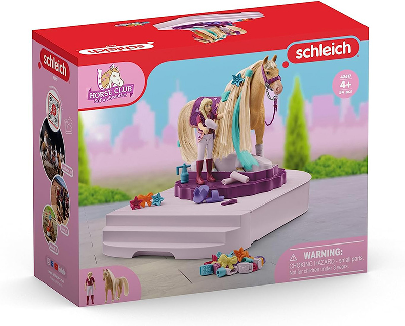 Schleich® Horse Club figure Postolje za ulepšavanje konja sa konjem42617