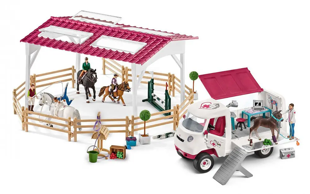Schleich Figure Konji - Škola jahanja i mobilna veterinarska ambulanta 72121