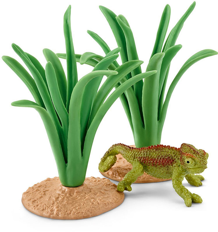 Schleich Figurice Divlje životinje - Kameleon u žbunju 42324