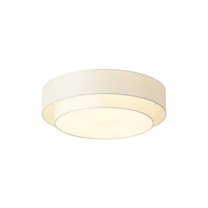 Moderna plafonska lampa bela 50cm 3-svetla - Drum Duo