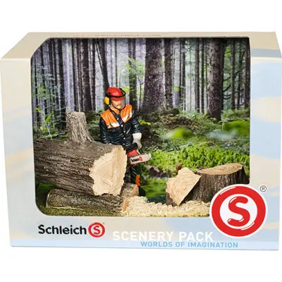 Schleich Domaće životinje - Seča šume - Set 41806