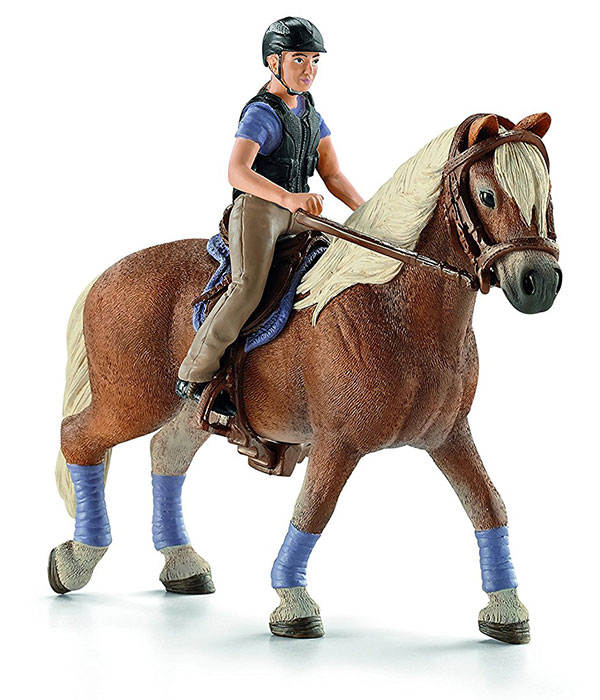 Schleich Figure - Konji - Haflinger kobila i rekreativni jahač 42113