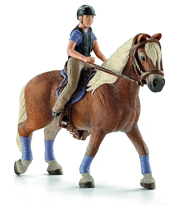 Schleich Figure - Konji - Haflinger kobila i rekreativni jahač 42113