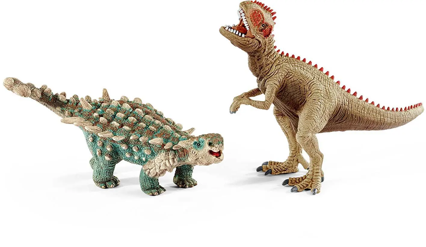 Schleich Figure Dinosaurusi - Saichania i Giganotosaurus, mali 41426