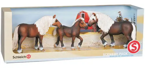Schleich Domaće životinje - Švarcvaldski konji - Set 41230