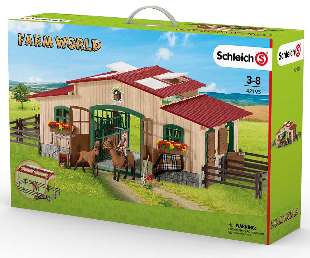 Schleich Figure - Štala sa konjima i opremom 42195