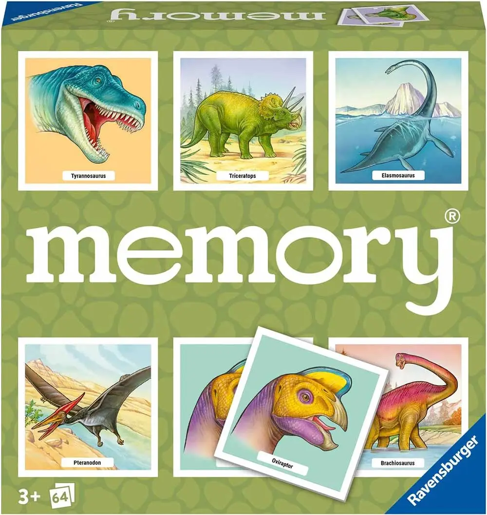 Društvena igra Memorija Dinosaurusi Ravensburger 20924