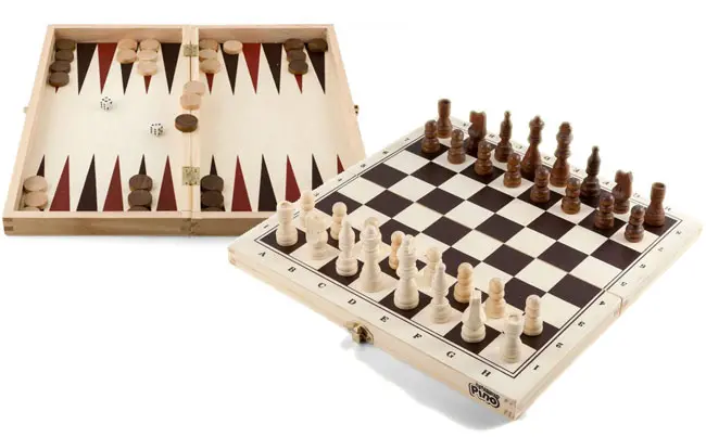 Pino Set Društvene Igre Šah Backgammon Dame 8293