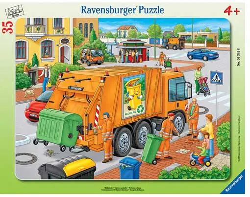 Ravensburger puzzle 35 delova - Đubretari u gradu 06346