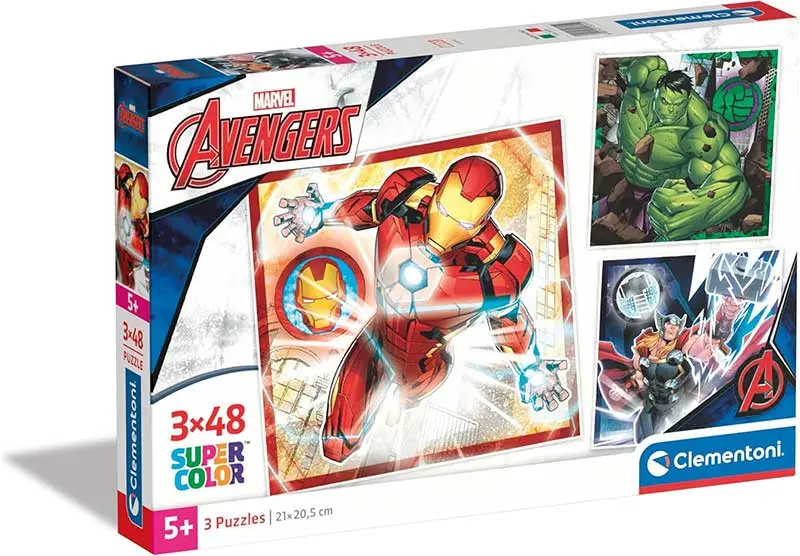 Puzzle slagalice za decu 3x48 delova Marvel Avengers Clementoni 25315