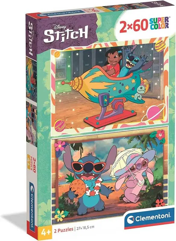 Puzzle slagalice 2x60 delova Disney Stitch Clementoni 24822
