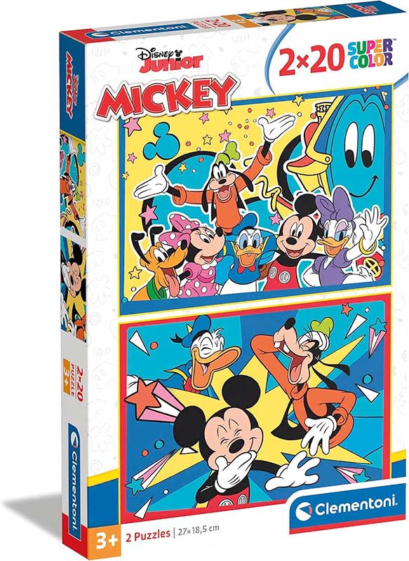 Puzzle slagalice 2x20 delova Disney Mickey Clementoni 24791