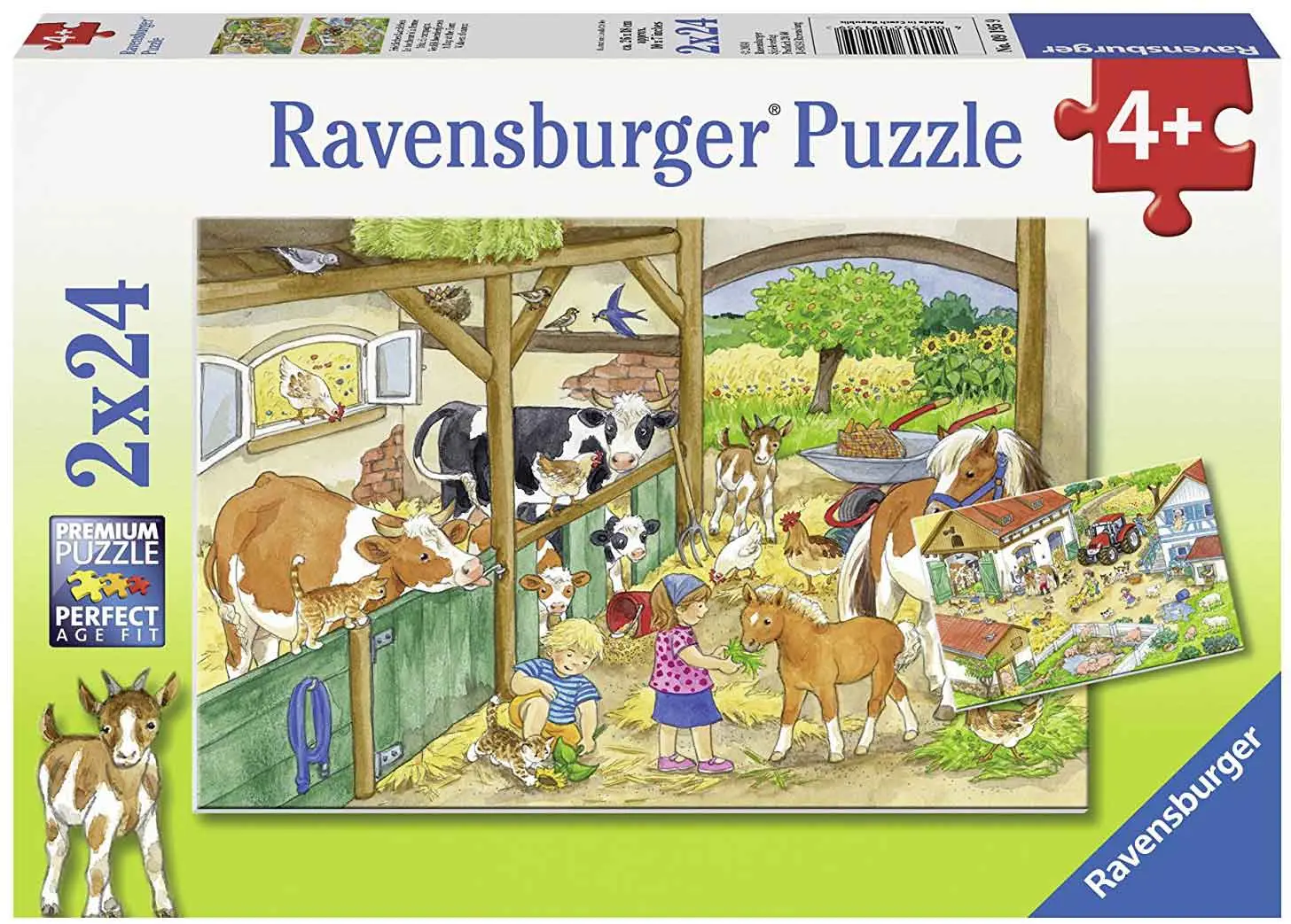 Ravensburger puzzle Dečije puzle - 2x24 - Životinje - Happy Country Life 2x24 delova RA09195