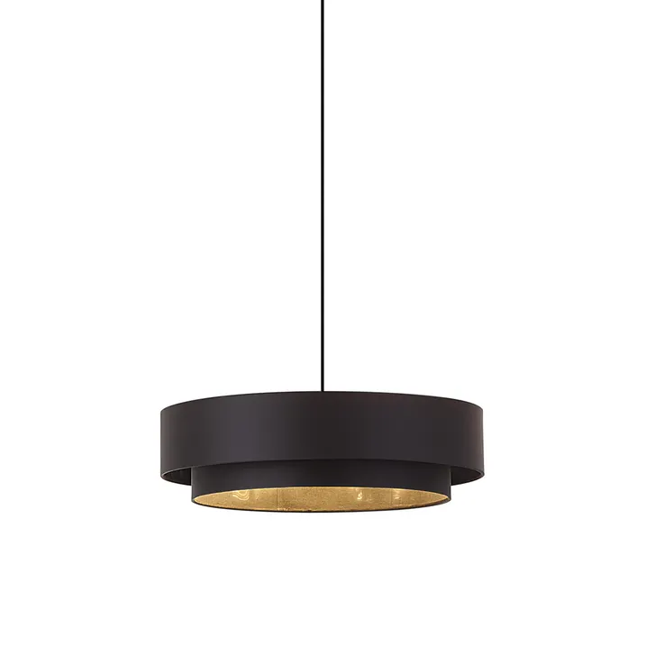 Moderna viseća lampa crna 50cm 3-svetla - Drum Duo