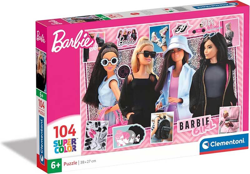 Puzzle slagalice za decu 104 dela Barbie Clementoni 25754