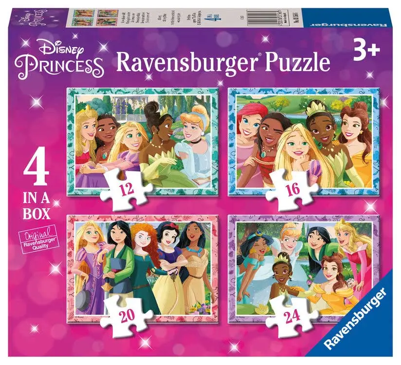 Puzle 4u1 Dizni princeze Ravensburger 03156