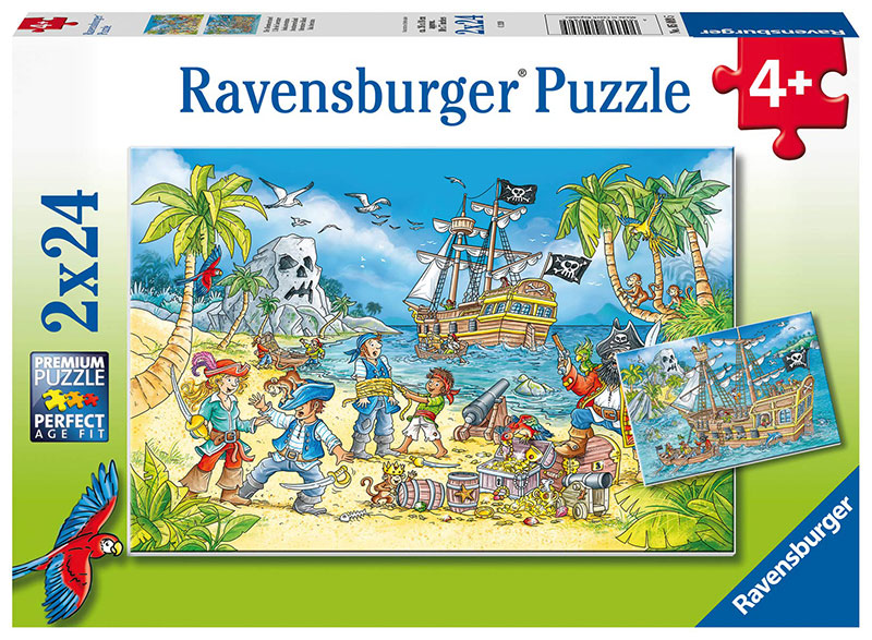 Puzzle 2x24 dela Ostrvo avanture Ravensburger 05089
