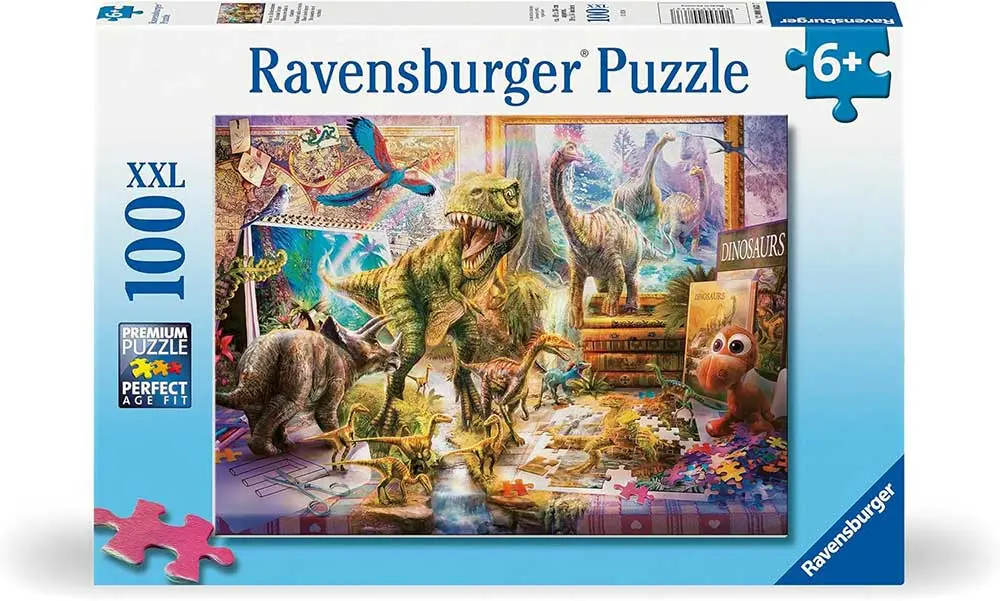 Puzzle slagalice za decu 100XXL delova Dinosaurusi oživljavaju Ravensburger 12000863