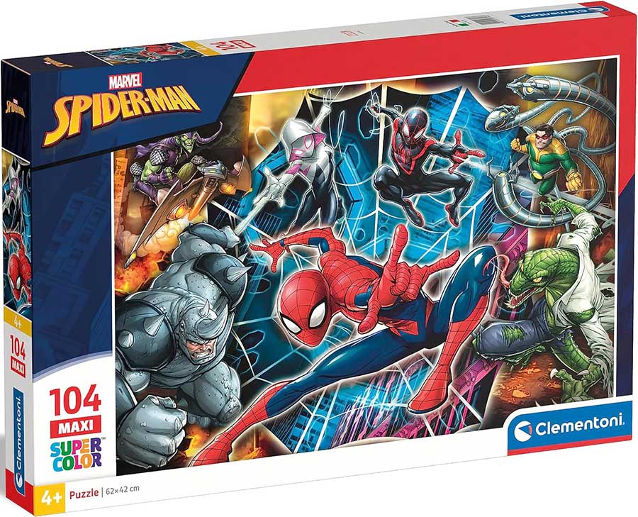 Puzzle slagalica 104 maxi dela Marvel Spiderman Clementoni 23716