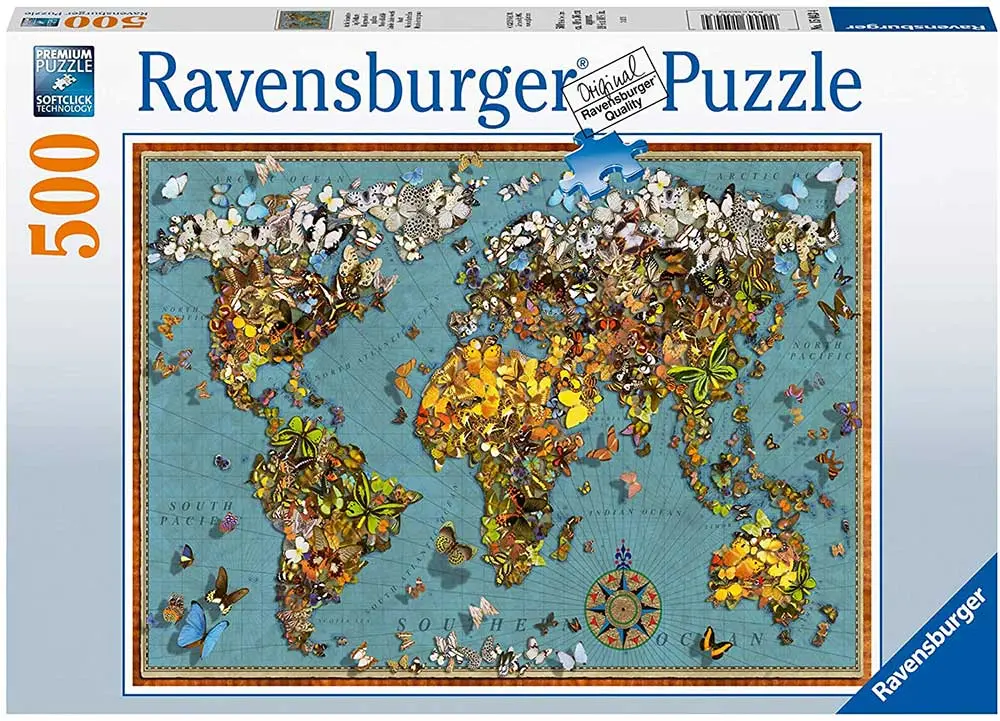 Puzzle 500 delova Svet leptira Ravensburger 15043