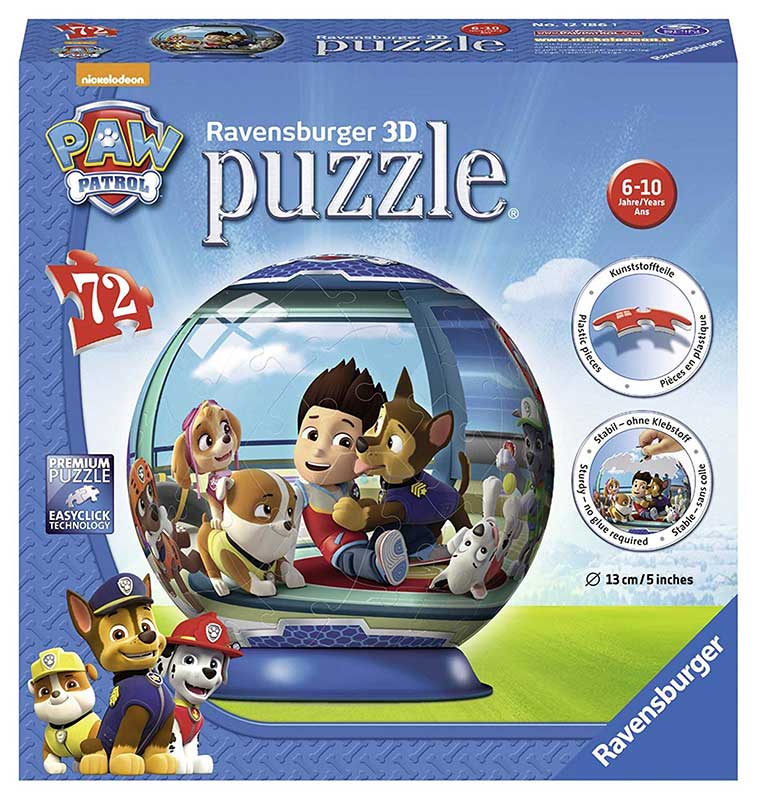 Ravensburger 3D Puzle - Lopta Patrolne šape 12186
