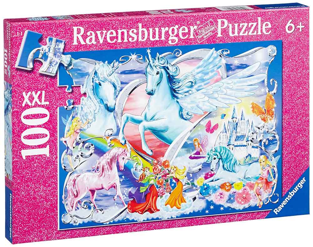 Ravensburger puzzle XXL - Glitter puzzle - Amazing Unicorns 100 delova RA13928