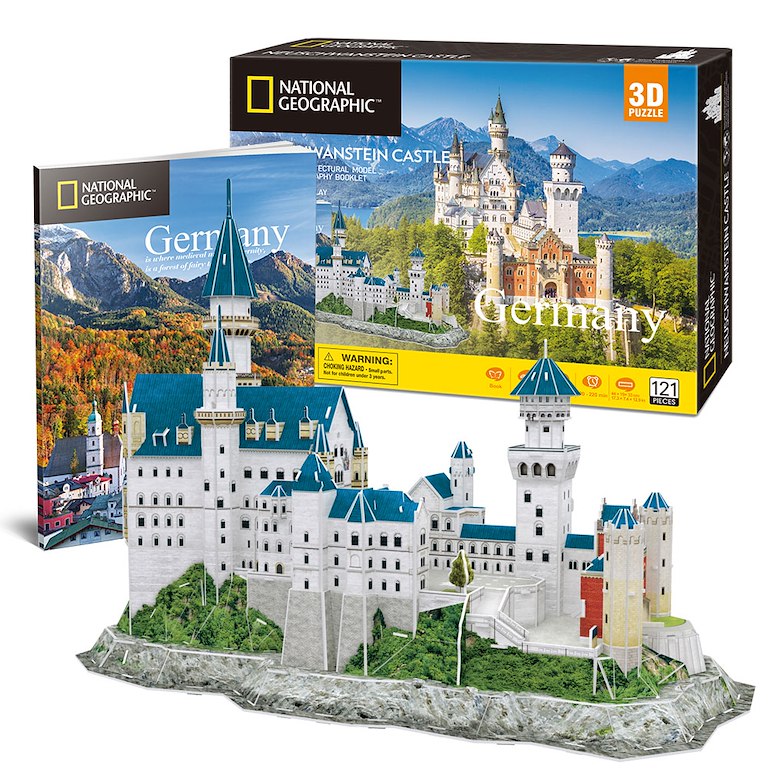 CubicFun National Geographic 3D Puzzle Neuschwanstein dvorac