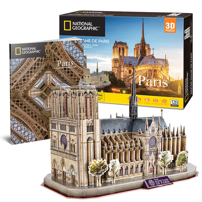 CubicFun National Geographic 3D Puzzle Notre Dame De Paris DS0986h