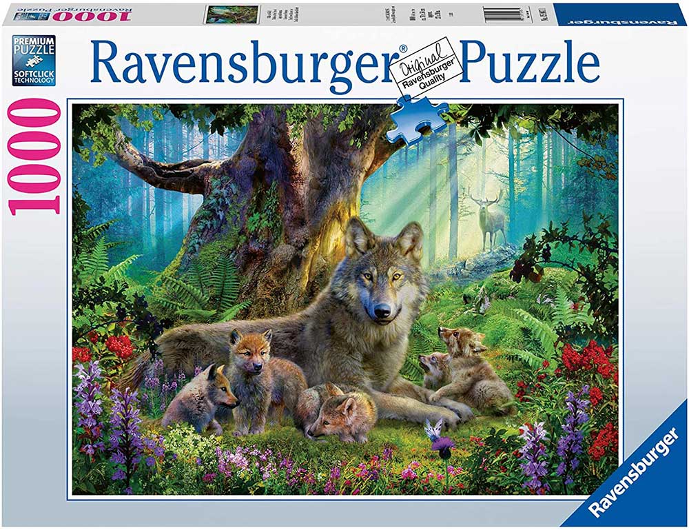 Puzzle Slagalica 1000 Vukovi u šumi Ravensburger 15987